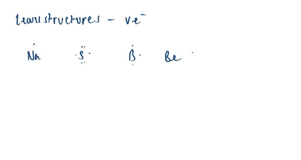 Draw Lewis structures of the most likely ions of the elements from Na ...