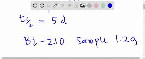 SOLVED:Bi-210 is a beta emitter with a half-life of 5.0 days. If a ...