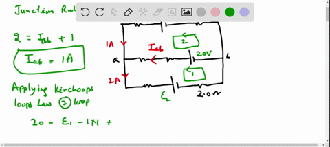 SOLVED:In the circuit shown in Fig. E26.23 find (a) the current in resistor R ; (b) the ...