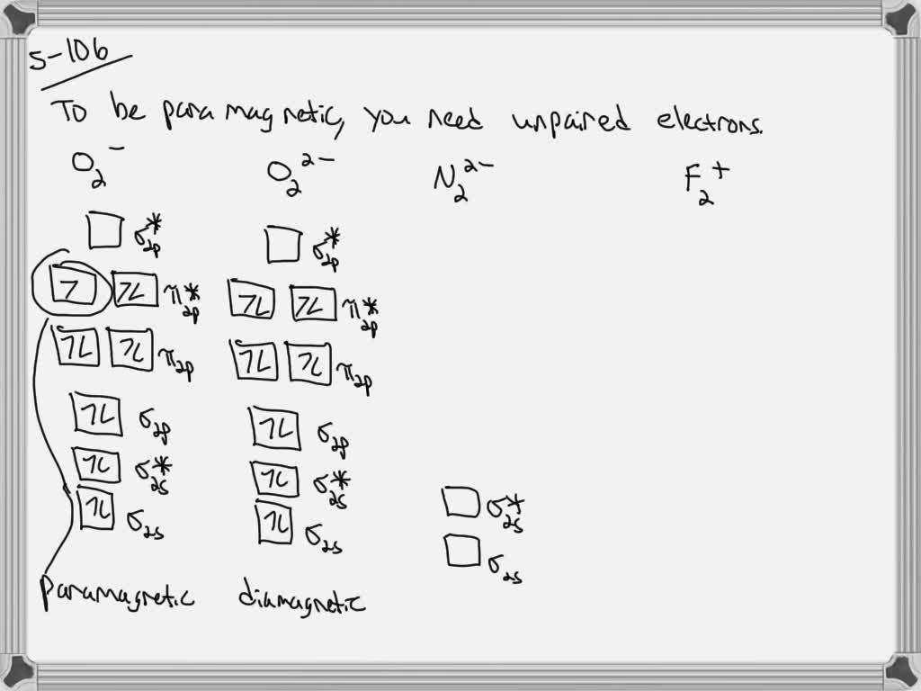 ⏩SOLVED:Which of the following molecular ions are paramagnetic? (a ...