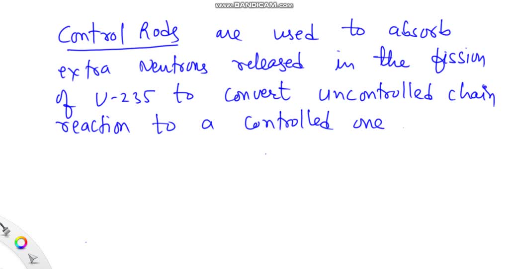 SOLVED:Explain and distinguish the roles of the control rods and ...