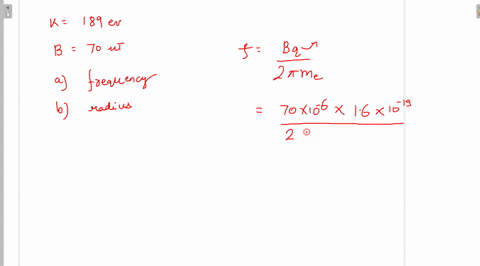 ⏩SOLVED:(a) Find the frequency of revolution of an electron with an ...