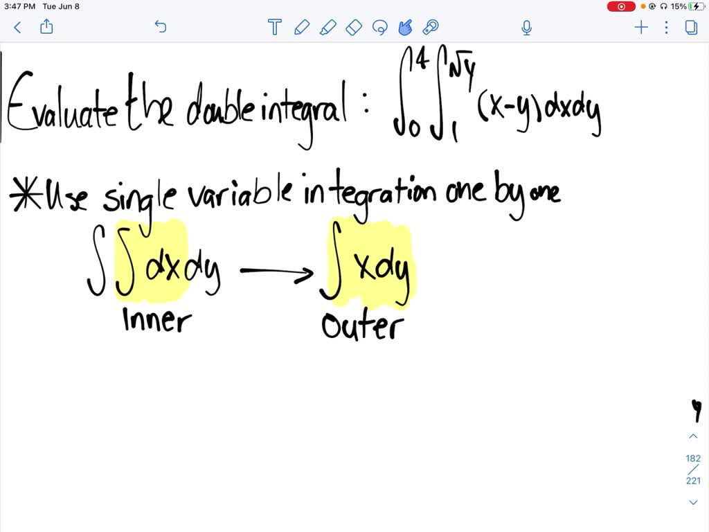 SOLVED:Evaluate the double integrals.∫0^1 ∫0^4 √(x y) d y d x