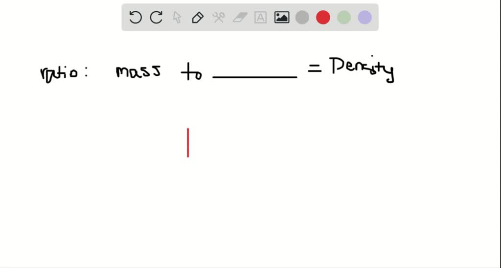 SOLVED:The ratio of an object’s mass to its ________ is called the ...