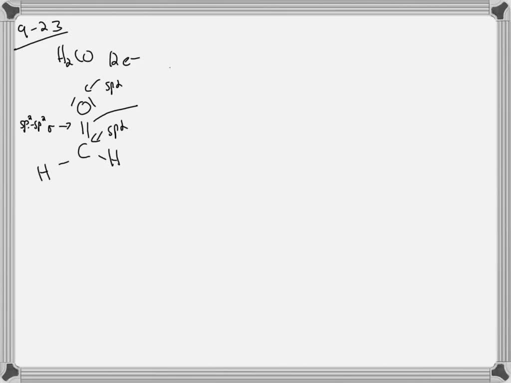 Use the localized electron model to describe the bonding in H2 CO ...