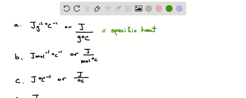 SI unit of specific heat capacity is (a) J kg^-10 C^-1 (b) cal g^-10 C ...
