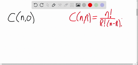 SOLVED: Simplify the combination. C(n, 0) | Numerade
