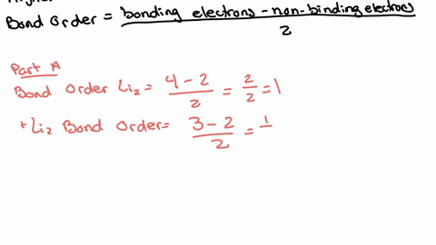 On the basis of molecular orbitals, predict the weakest bond, and ...