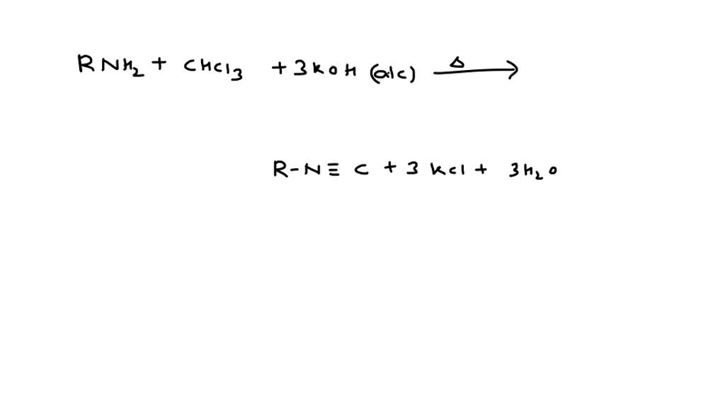 SOLVED:The reaction used to test primary amines is (a) Lucas reaction ...