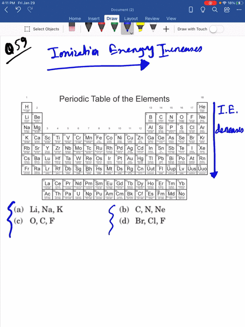 ⏩SOLVED:Using only the Periodic Table, arrange the elements in each ...