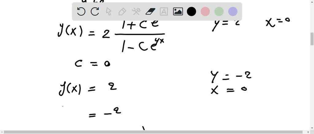 SOLVED: a) Encuentre una solución del problema con valores iniciales que consiste en la ecuación ...