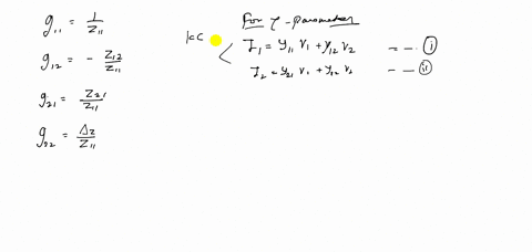 SOLVED:Through derivation, express the z parameters in terms of the ...