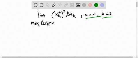 SOLVED:Use the given values of a and b to express the following limits as integrals. (Do not ...