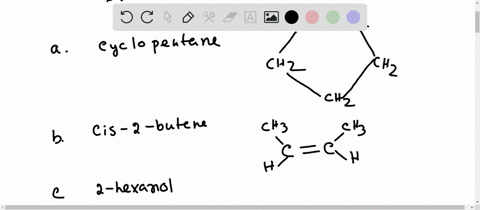 SOLVED:Draw structures containing two carbon atoms for the following classes of compounds: (a ...