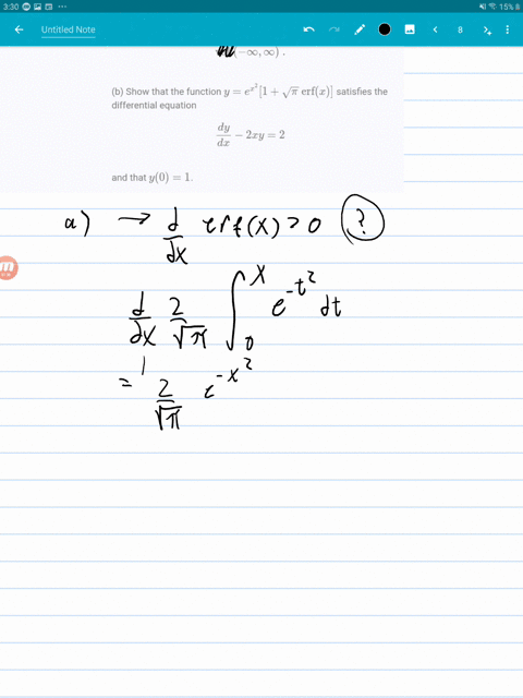 SOLVED:In applied mathematics some important functions are defined in ...