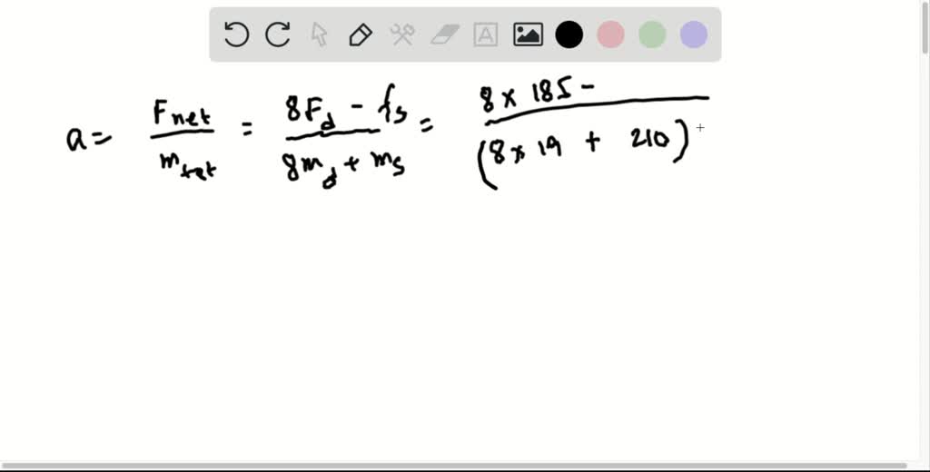 ⏩SOLVED:Six dogs pull a two-person sled with a total mass of 220 ...