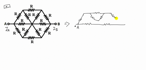 Suppose six identical resistors, each with resistance R, are connected ...