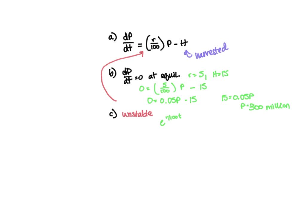 SOLVED:Suppose that a fish population evolves according to a logistic ...