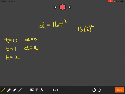SOLVED:Galileo 's formula describing the motion of freely falling ...