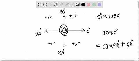 SOLVED: Find the reference angle and the exact function value if they exist. sin1050^∘ | Numerade