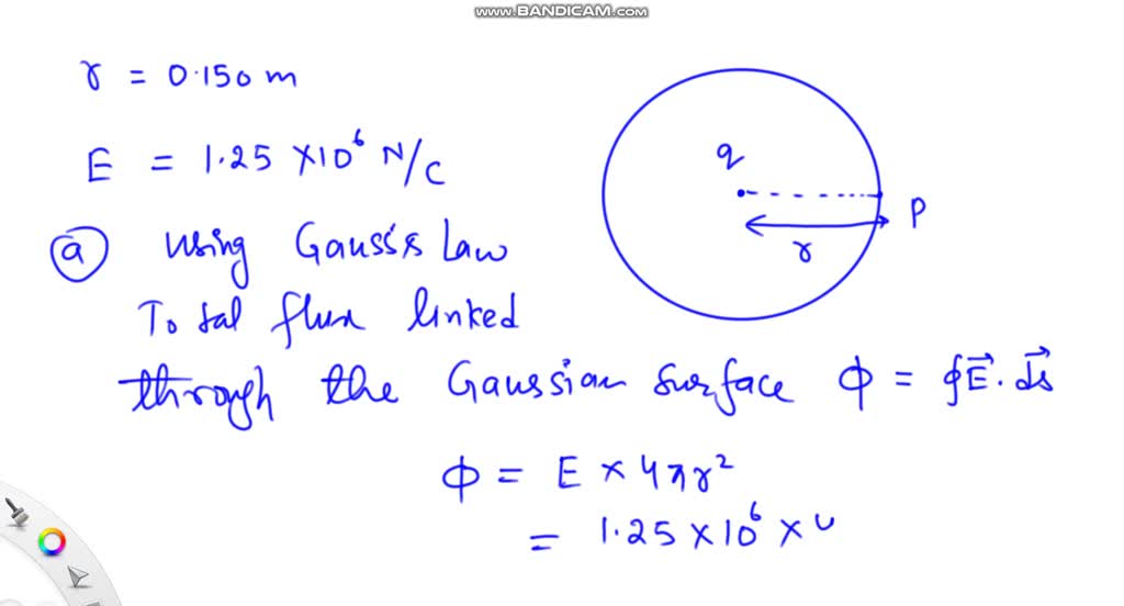 You measure an electric field of 1.25 ×10^6 N / C at a distance of 0. ...