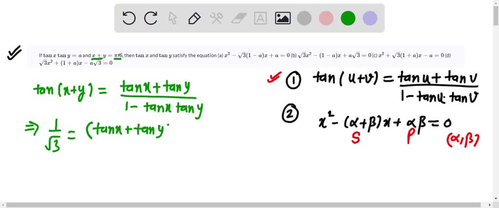 A and B are both acute angles. Given that tanA+tanB=3 x and that tanA ...