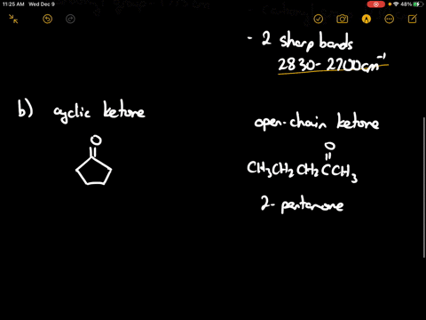 How could IR spectroscopy distinguish between the following? a. a ...