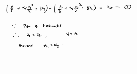 SOLVED:Water flows at 10 L / min through a horizontal 15-mm diameter ...