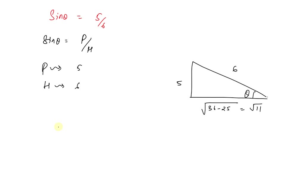 SOLVED:Sketch a right triangle corresponding to the trigonometric ...