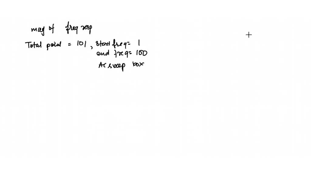 ⏩SOLVED:Using P Spice, plot the magnitude of the frequency response… | Numerade