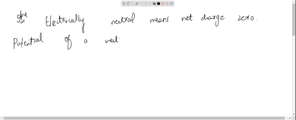 SOLVED:If a conductor is electrically neutral, then ⋯…a. net charge on ...