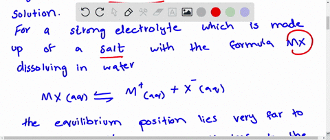 SOLVED:To which side does the dissociation equilibrium lie for a strong ...