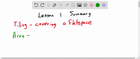SOLVED:Summary Lesson: Tiling the Plane