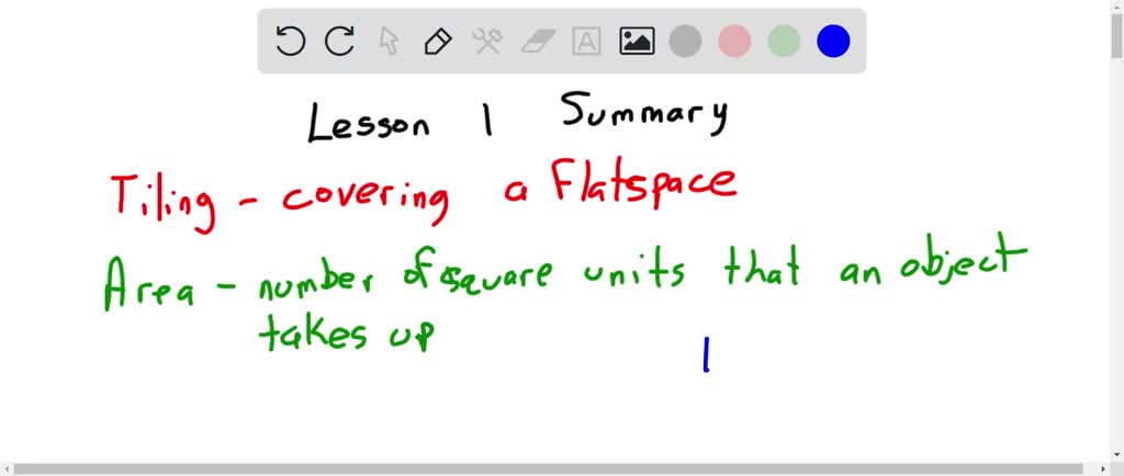 SOLVED:Summary Lesson: Tiling the Plane