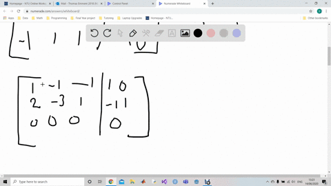 SOLVED:Solve the system of linear equations using Gaussian elimination with back-substitution. x ...
