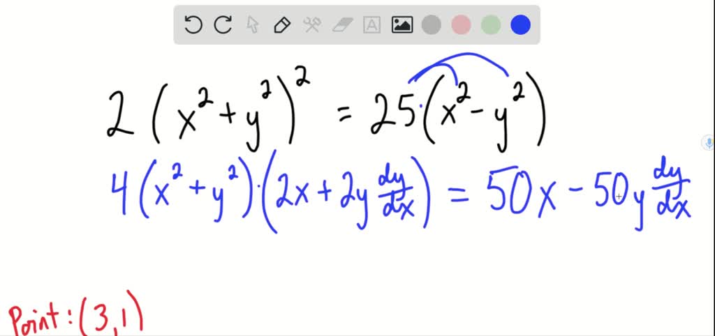 SOLVED:Use implicit differentiation to find the slope of the tangent ...