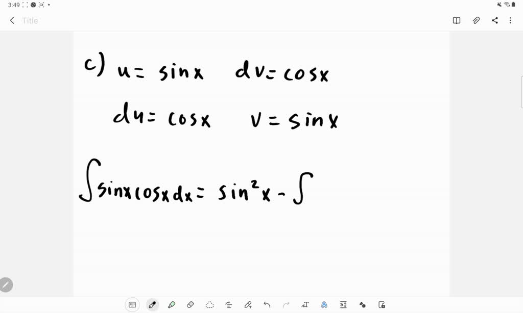 (a) Use the substitution u=sinx to find a function f for which ∫sinx ...