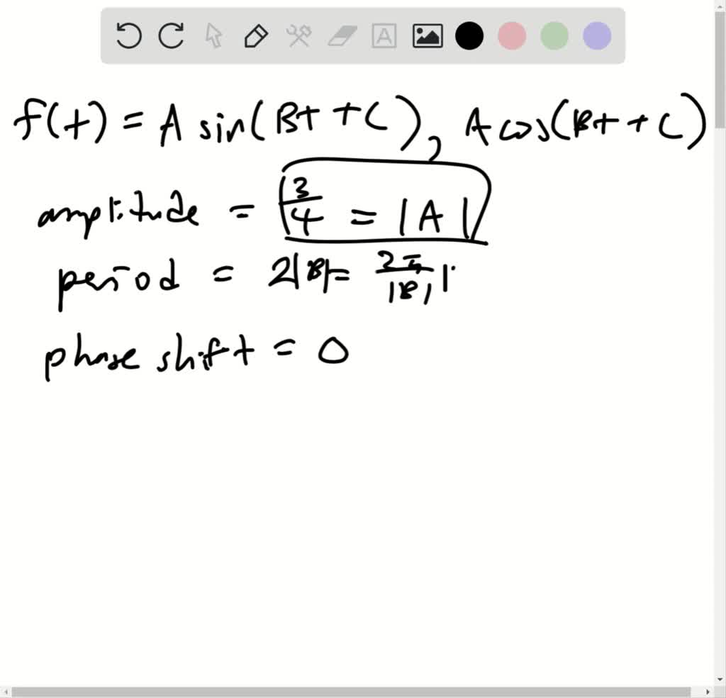 SOLVED:Give the rule of a periodic function with the given numbers as ...