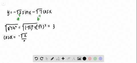 For each function, determine the exact amplitude and find the phase ...