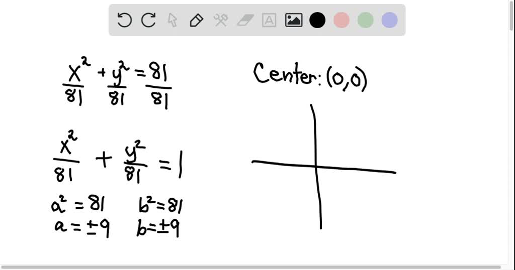 ⏩SOLVED:Graph each ellipse. Label the center and vertices.… | Numerade