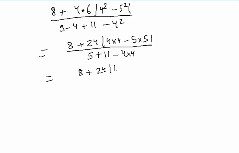 ⏩SOLVED:Calculate using the rules for order of operations. If an ...