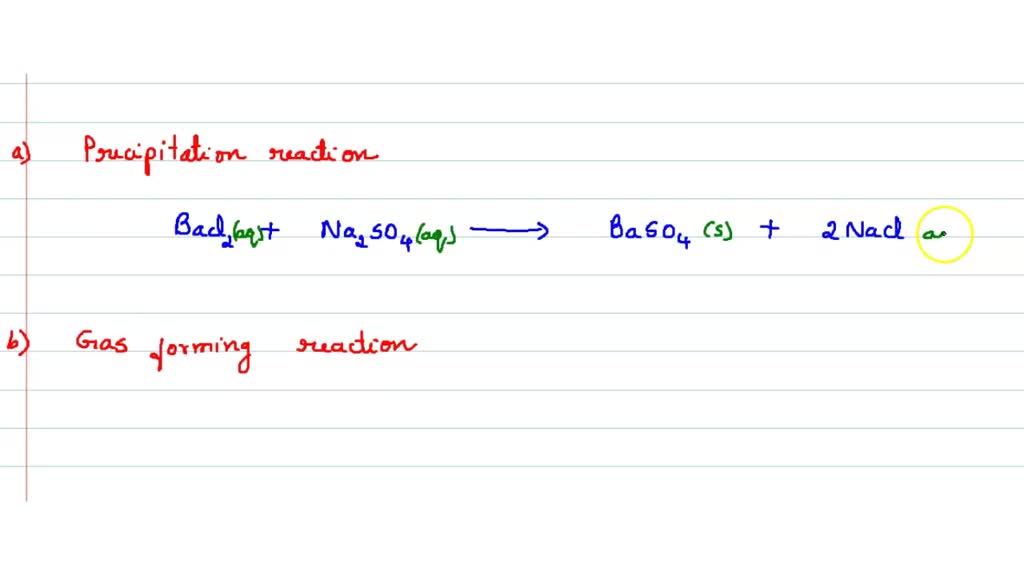 SOLVED:Describe how to prepare BaSO, barium sulfate, by (a) a ...