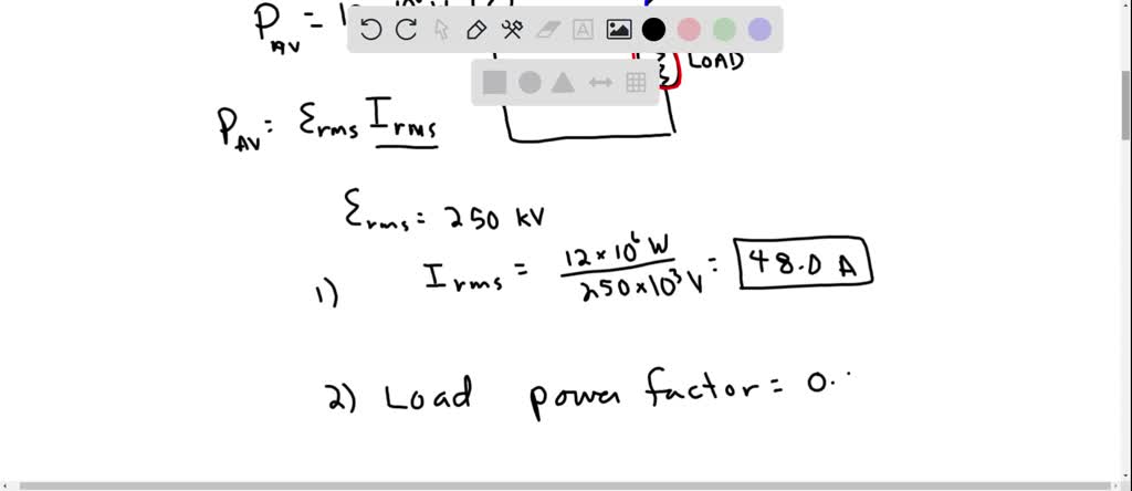 SOLVED:(a) Calculate the rms current drawn by the load in the figure ...