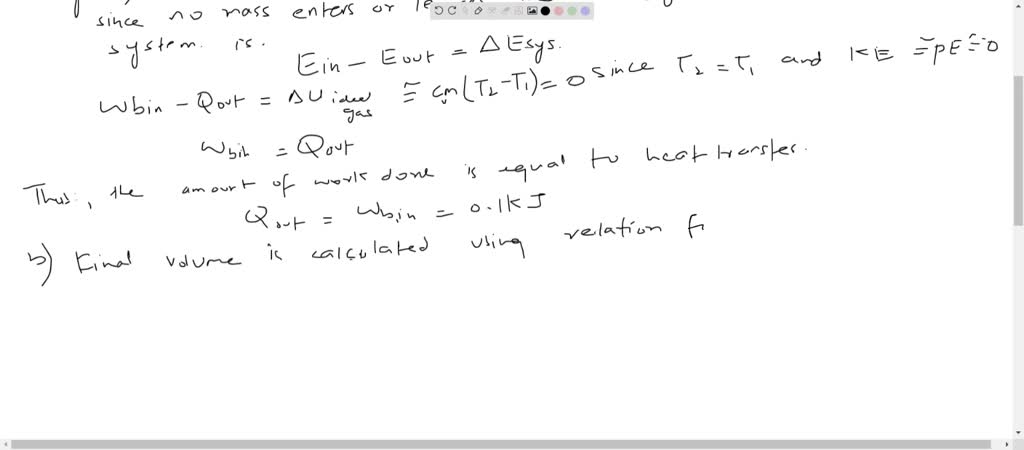 A vertical 10-cm-diameter piston-cylinder device contains an ideal gas ...