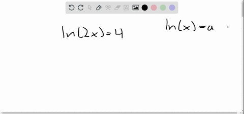 SOLVED:Solve the given equation for x. ln2 x=4