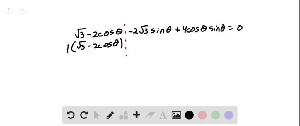 Solve each equation for \theta if 0^{\circ} \leq