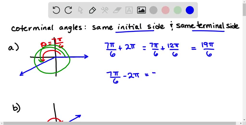 SOLVED In Exercises 27 30 Determine Two Coterminal Angles one