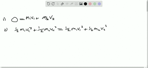 SOLVED:Two objects with masses m1 and m2 approach each other with equal and opposite momenta so ...