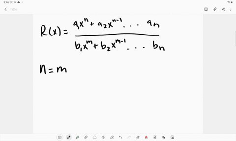 ⏩SOLVED:If the degree of the numerator of a rational function equals ...