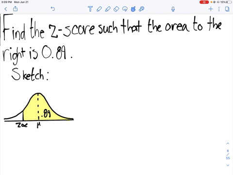 SOLVED:Find the indicated Z -score. Be sure to draw a standard normal ...